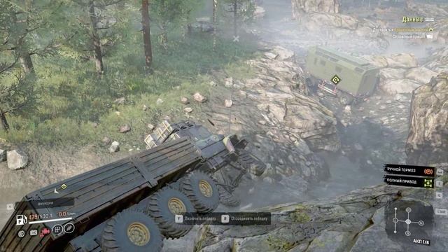 SnowRunner. Таймыр. Овраг. Контракт «Данные».