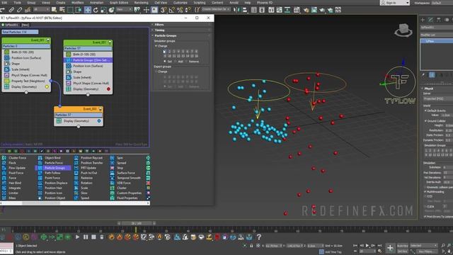 7_06.Particle Groups and Neighbors Test - RedefineFX