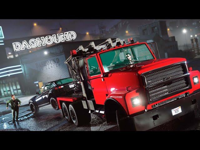 Grand Theft Auto V_ Tow truck, car for fine parking.