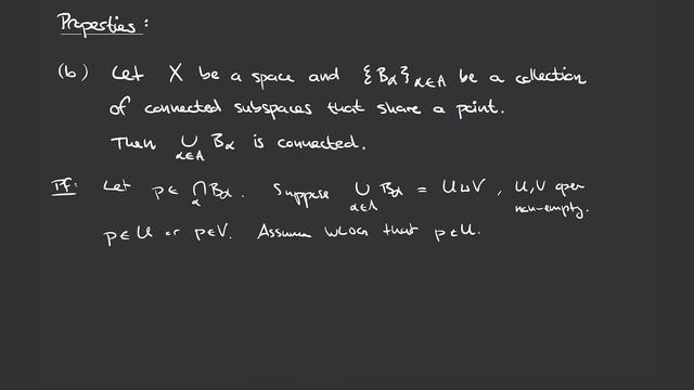 Topology Lecture 18 Connectedness