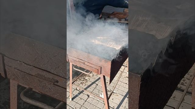 такого приготовления шашлыка я ещё не видел