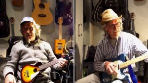Dualing Les Paul Ukulele and Fender Tenor Tele