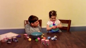 Shopkins and Emoji Choco Treasure egg opening with James and P!