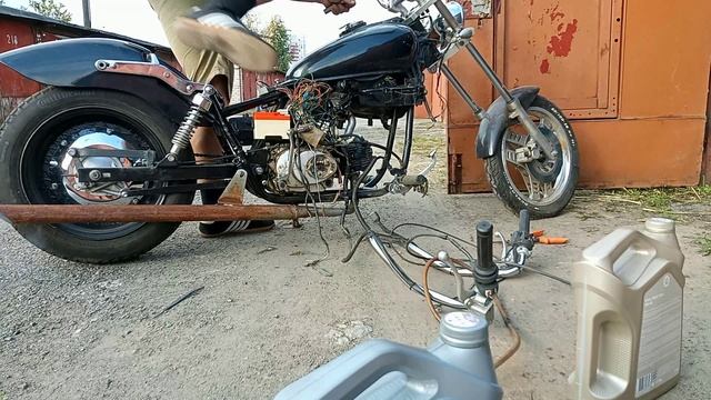 Honda Magna 50 Fifty Надежда с ДВС 152FMH Часть 2 Первый запуск