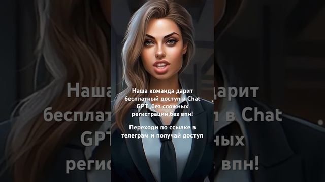 Хотите получить бесплатный доступ в chat gpt? Переходите ?? https://t.me/kharitonova_pro