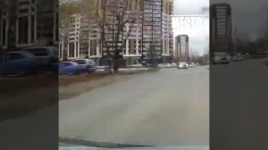 Занос на сухом асфальте.