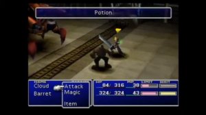 Final Fantasy VII - Boss Fight Gameplay