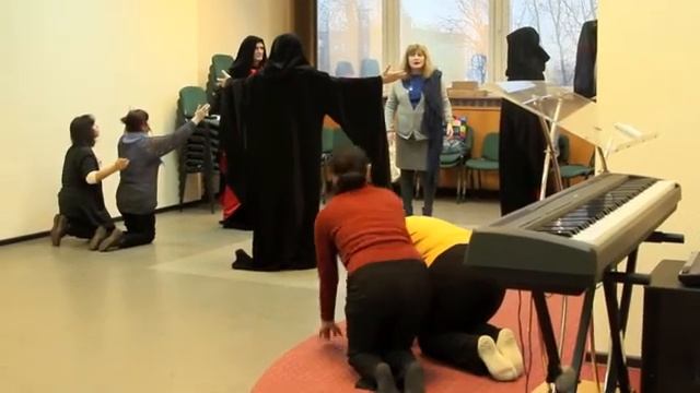 Репетиция .Белый камень