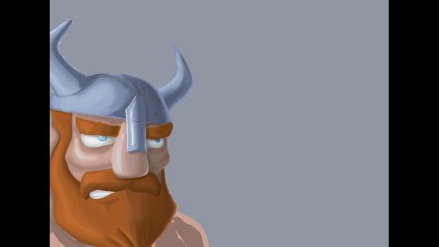 Рисую героя викинга в объеме