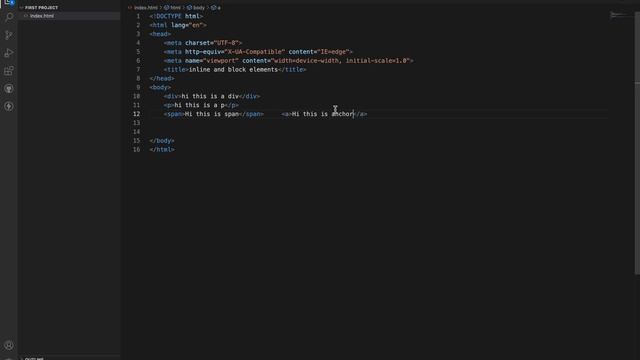 #7 Inline and Block Elements | HTML CSS JS | Full Web Dev Free Course ...