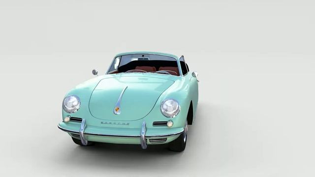Porsche 356 convertible rev 3D Model - смотреть видео онлайн от ...