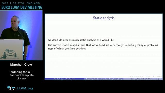 2018 EuroLLVM Developers’ Meeting: M. Clow “Hardening the Standard Library” – смотреть видео ...