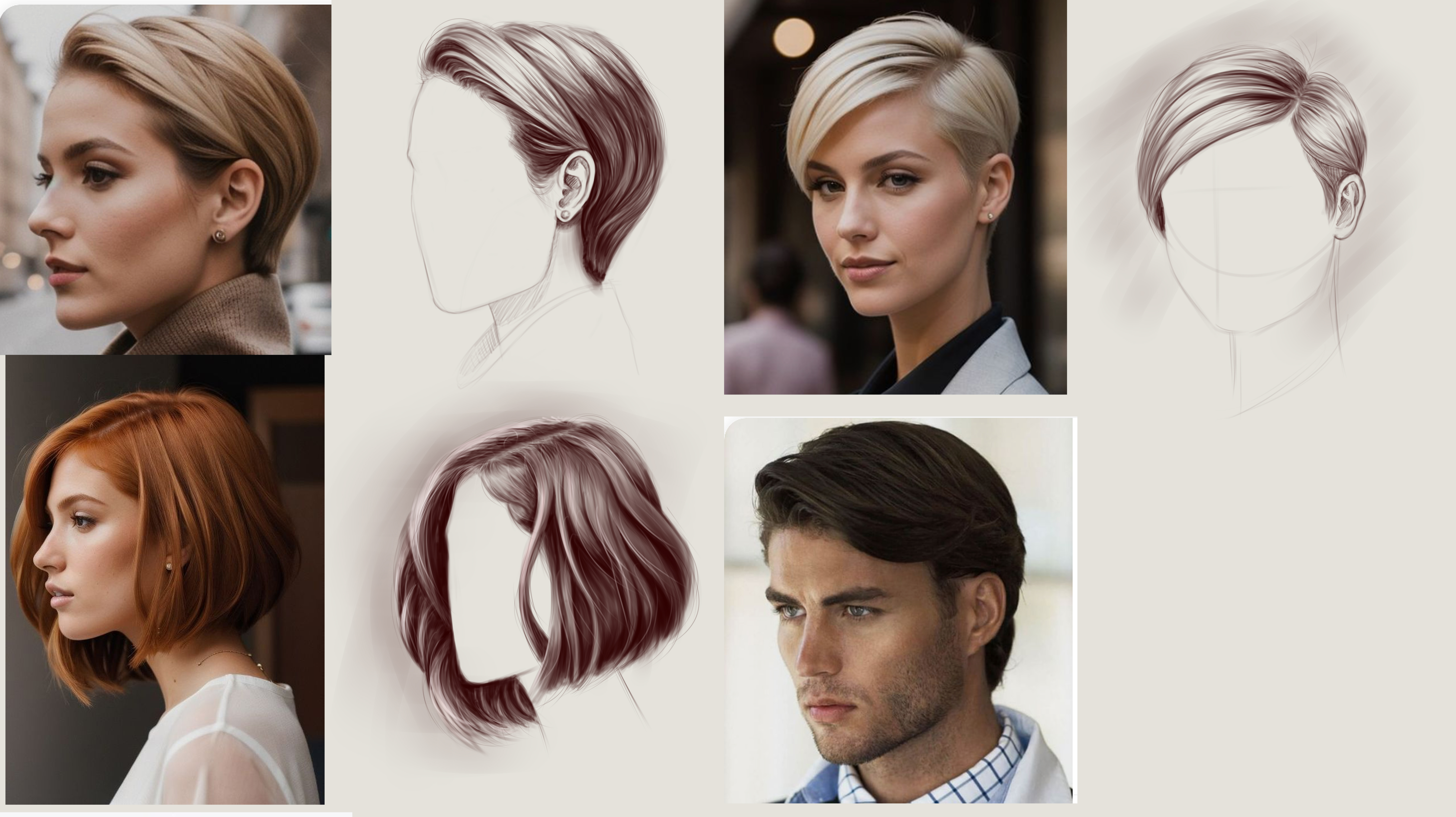 Как рисовать волосы / Time-lapse Drawing hair Step by Step