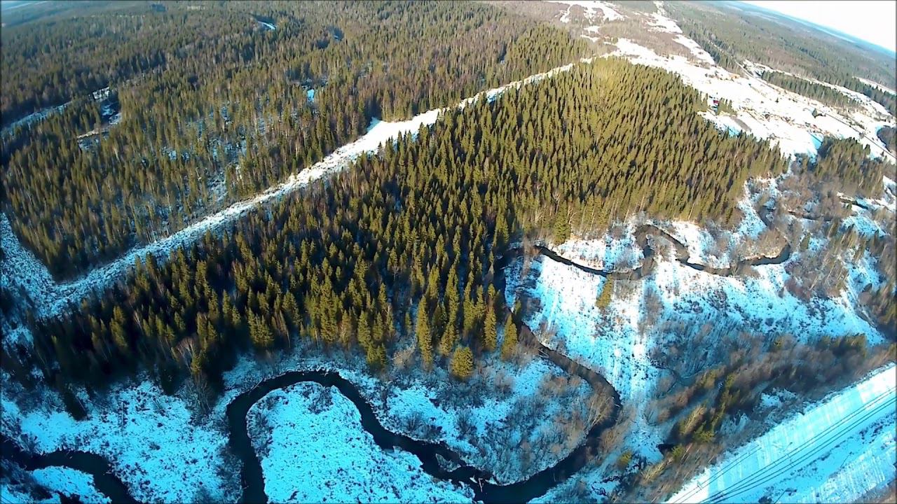 Западная окраина Кормовища - ноябрь, видео с квадрокоптера
