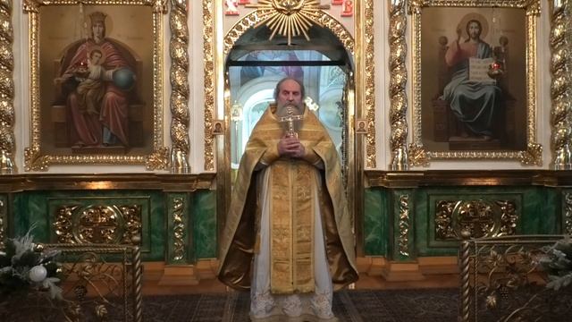 Проповедь отца Павла. Неделя 28-я по Пятидесятнице, 25.12.2022