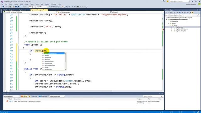 12 | Unity tutorial: High score with SQLite - Enter name – смотреть онлайн видео от MySQL Базы ...