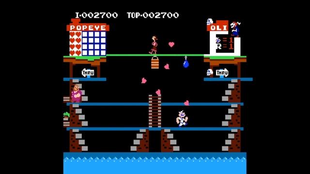 1982 Popeye Arcade Game. Nintendo Entertainment System (NES). No ...
