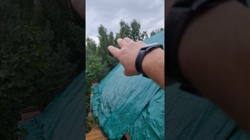 Как делать кровлю во время дождей на жилом доме