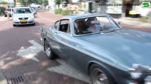 Lauren Verster in a Volvo P1800