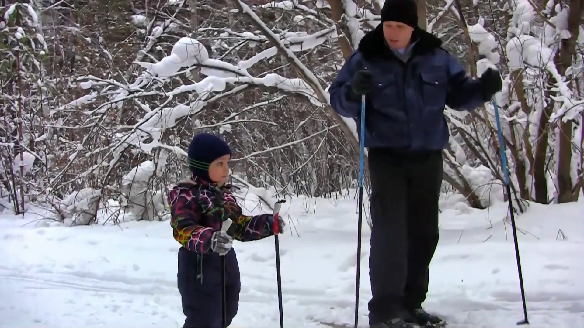 Видеофильм - Прогулка на лыжах (январь 2020)
