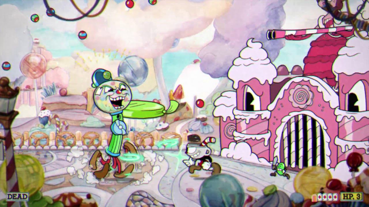 Cuphead boss Баронесса фон Бон Бон