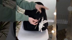 Рюкзак однотонный с брелком
