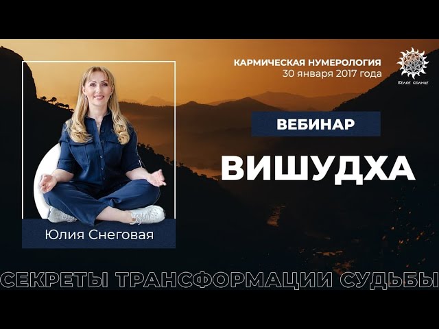 Юлия Снеговая. Вебинар Вишудха_ Секреты Трансформации Судьбы. 30 января 2017.