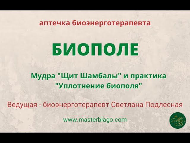 Практики по восстановлению и защите биополя. Ведущая - биоэнерготерапевт Светлана Подлесная