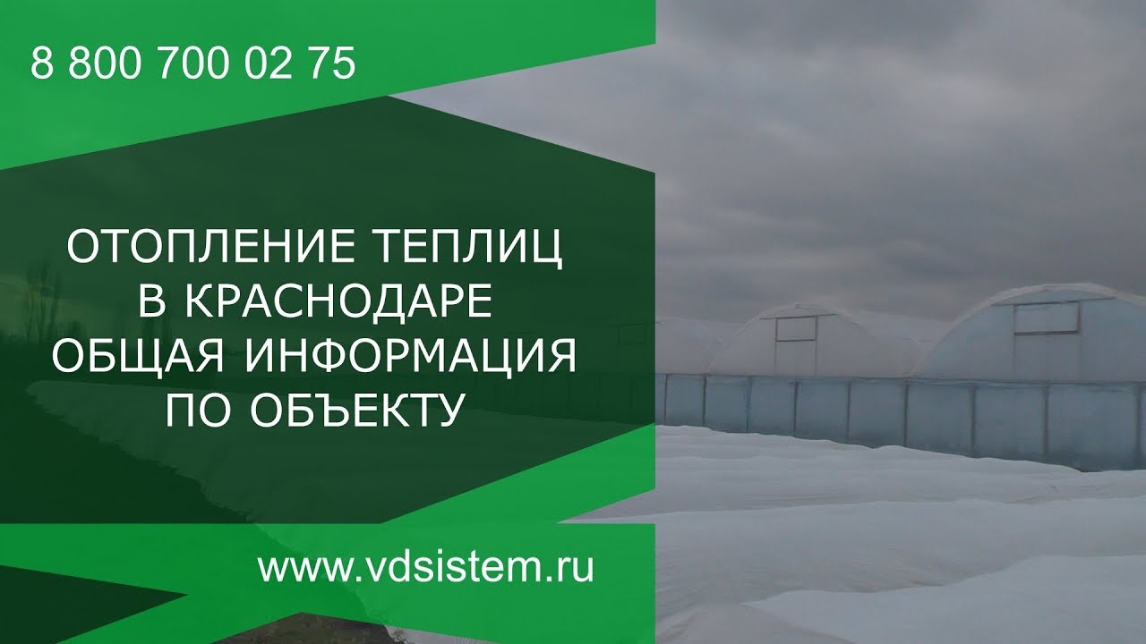 Отопление теплиц! Часть первая. Обзор объекта в Краснодаре. Обзор от Кривых Олега