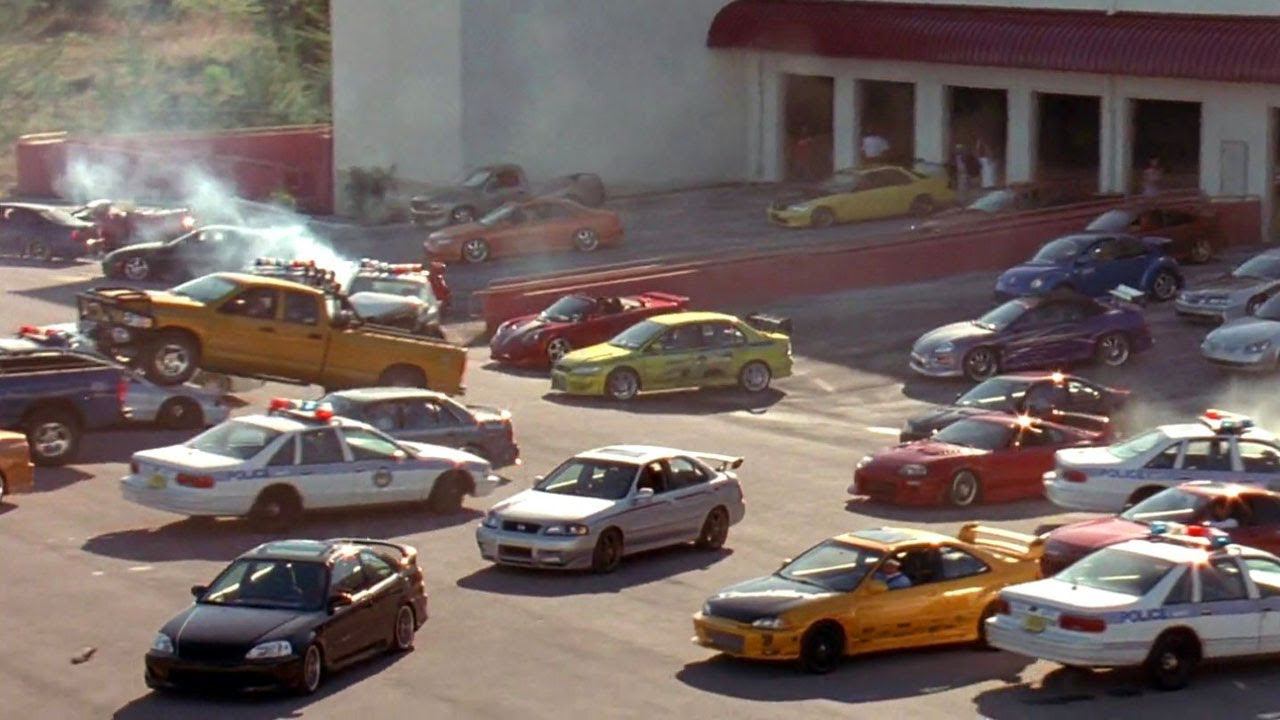 8+8D [2 Fast 2 Furious] "Get Low" - Lil Jon, [8+8D] surround sound (Police Chase Scene)