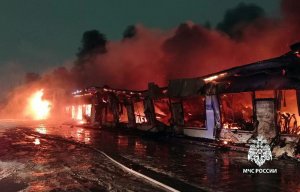 Пожар на рынке в Набережных Челнах тушили 12 часов / События на ТВЦ