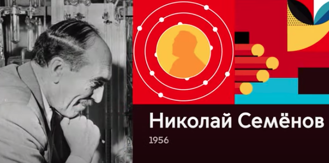 "Нобелевские лауреаты России и СССР. Николай Семёнов". Цикл образовательных видеороликов.