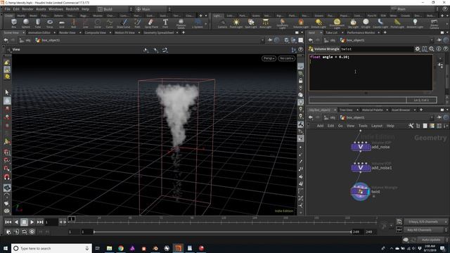 3_3. Creating a volume vortex with vex