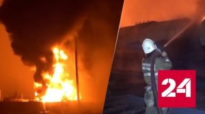 Военкор поделился кадрами тушения пожара в Шахтерске - Россия 24