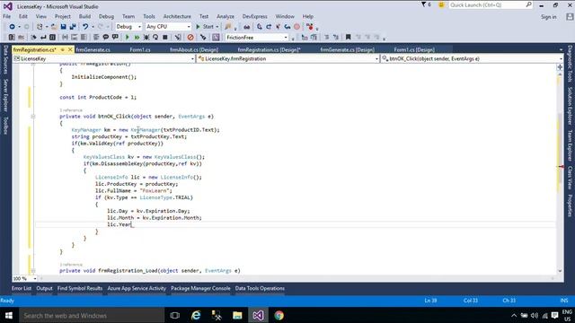 C# Tutorial - Create a License Key/Activation Key C#.Net #2 | FoxLearn - смотреть видео онлайн ...