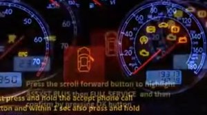NISSAN SERENA  1996 07 How to reset service light indicator