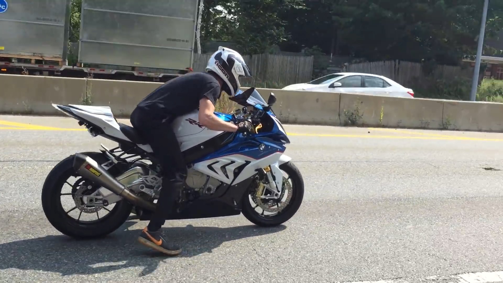2015 BMW S1000RR Launch Control Testing.