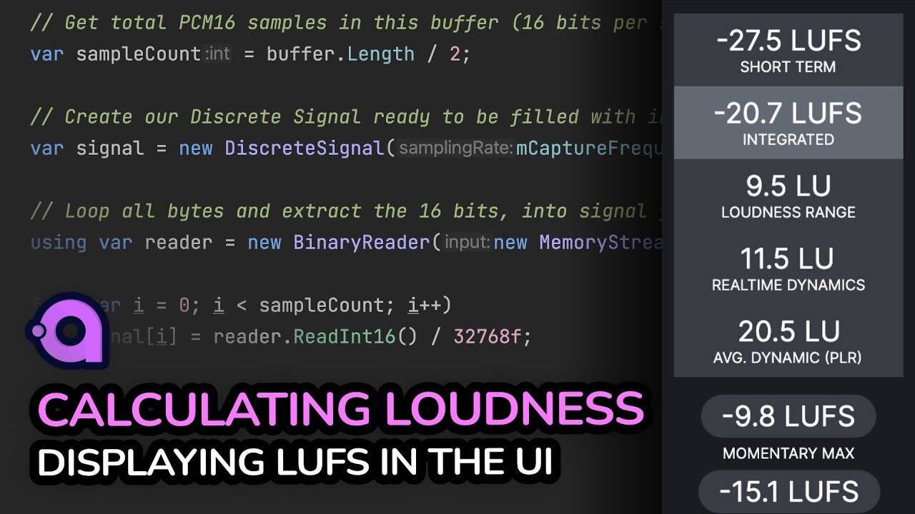 021. Avalonia UI - Calculating Loudness[1080p60]