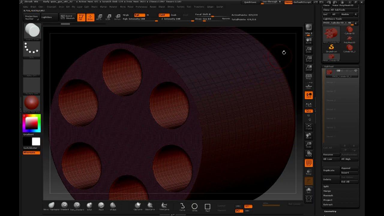 HarleyQ Vol 3  06 External cylinder holes