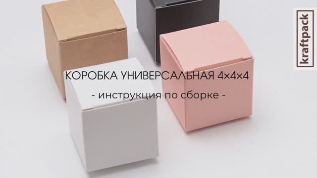 Сборка KRAFTPACK Коробка универсальная 4×4×4 см