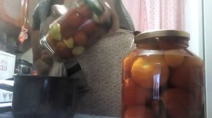 Солим помидоры с патиссонами