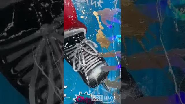 Хоккеист СССР в стиле русский поп-арт Baska & studio Art Haos