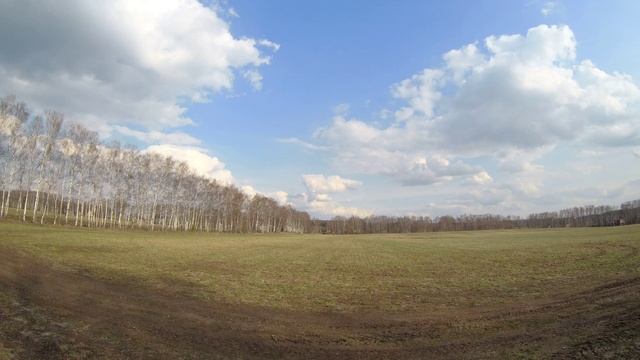 Таймлапс. Поле в Комягино. 23.04.2022 г.
