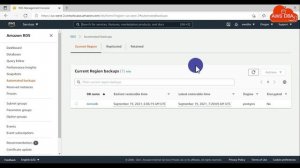26 Stopping and deleting automated backup replication