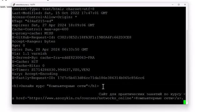 11. HTTP в текстовом режиме