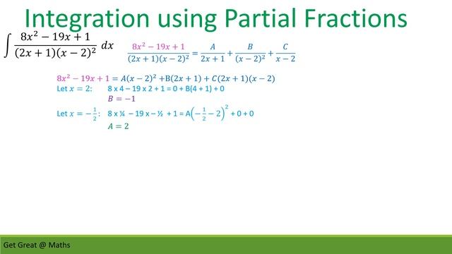 A level Maths | Integration using partial fractions | pptx – смотреть онлайн видео от Код на ...