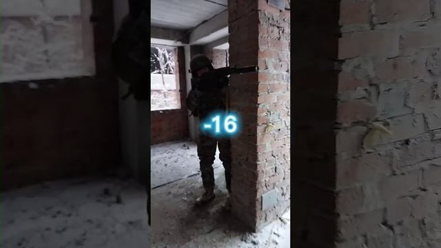 Сибирь, зима, Лазертаг