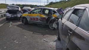 ДТП под Вольно-Надеждинском - Приус, Солярис и Венза.