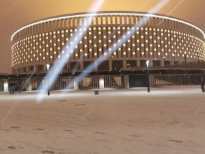 Парк Галицкого ночью. Зима. 2021