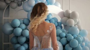 корсетное платье с пышной фатиновой юбкой